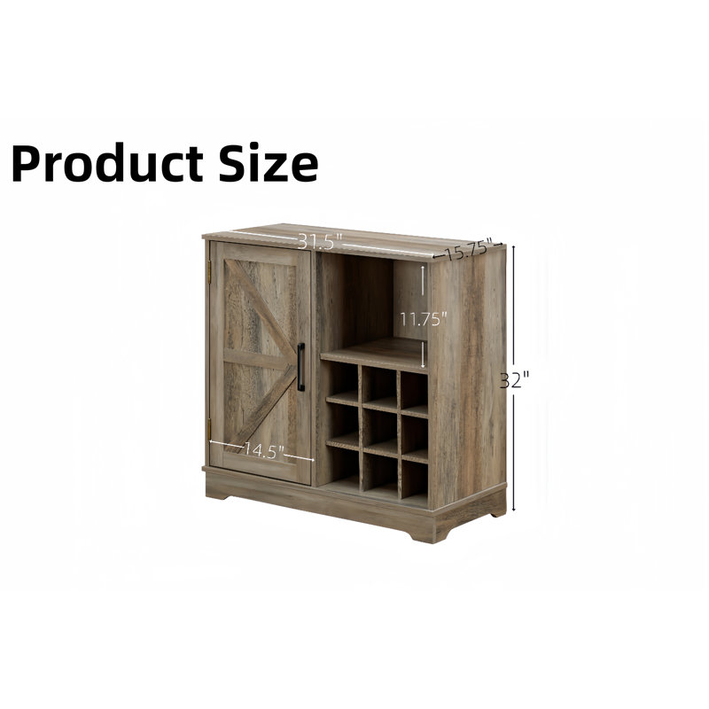 August Grove Maci Bar Cabinet | Wayfair
