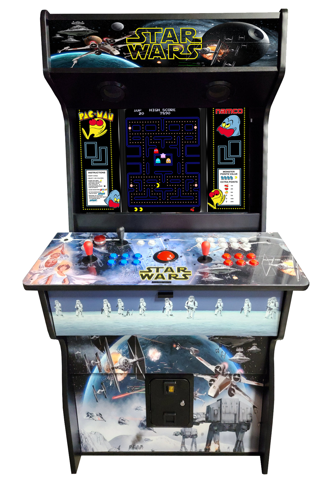 N2fun Mame/Hyperspin 32" Star Wars 2-Player Upright Arcade Game | Wayfair
