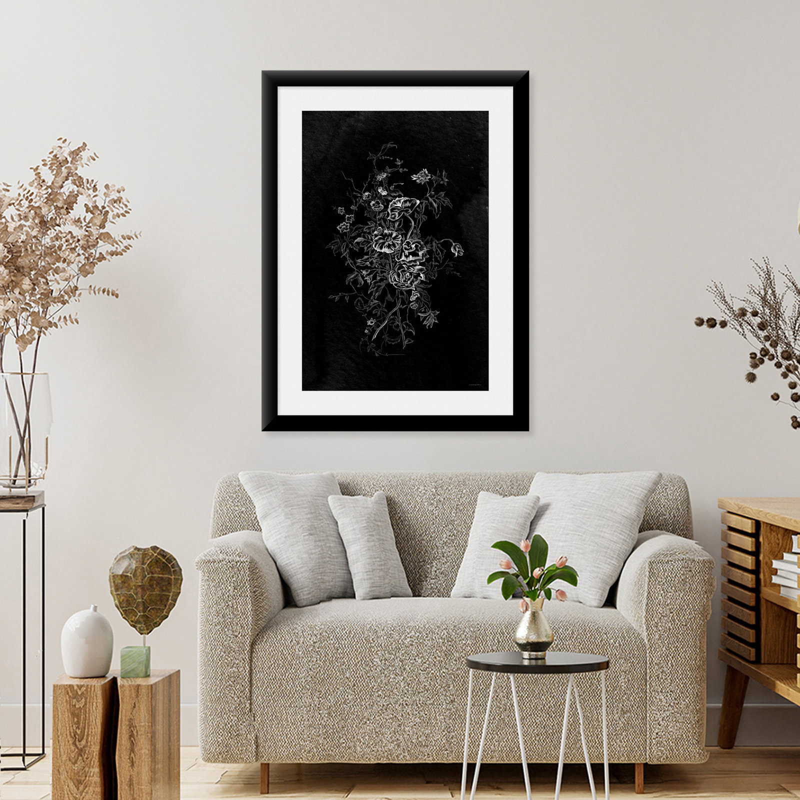 Astoria Grand Art Print (Unframed), Lacey Flowers by Kamdon Kreations ...