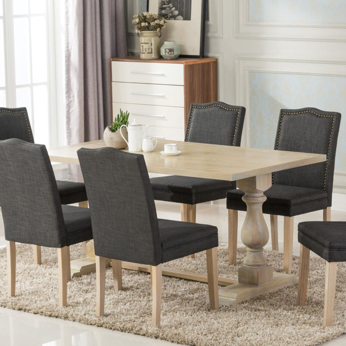 Ophelia & Co. Clerkin 63" Double Pedestal Dining Table | Wayfair