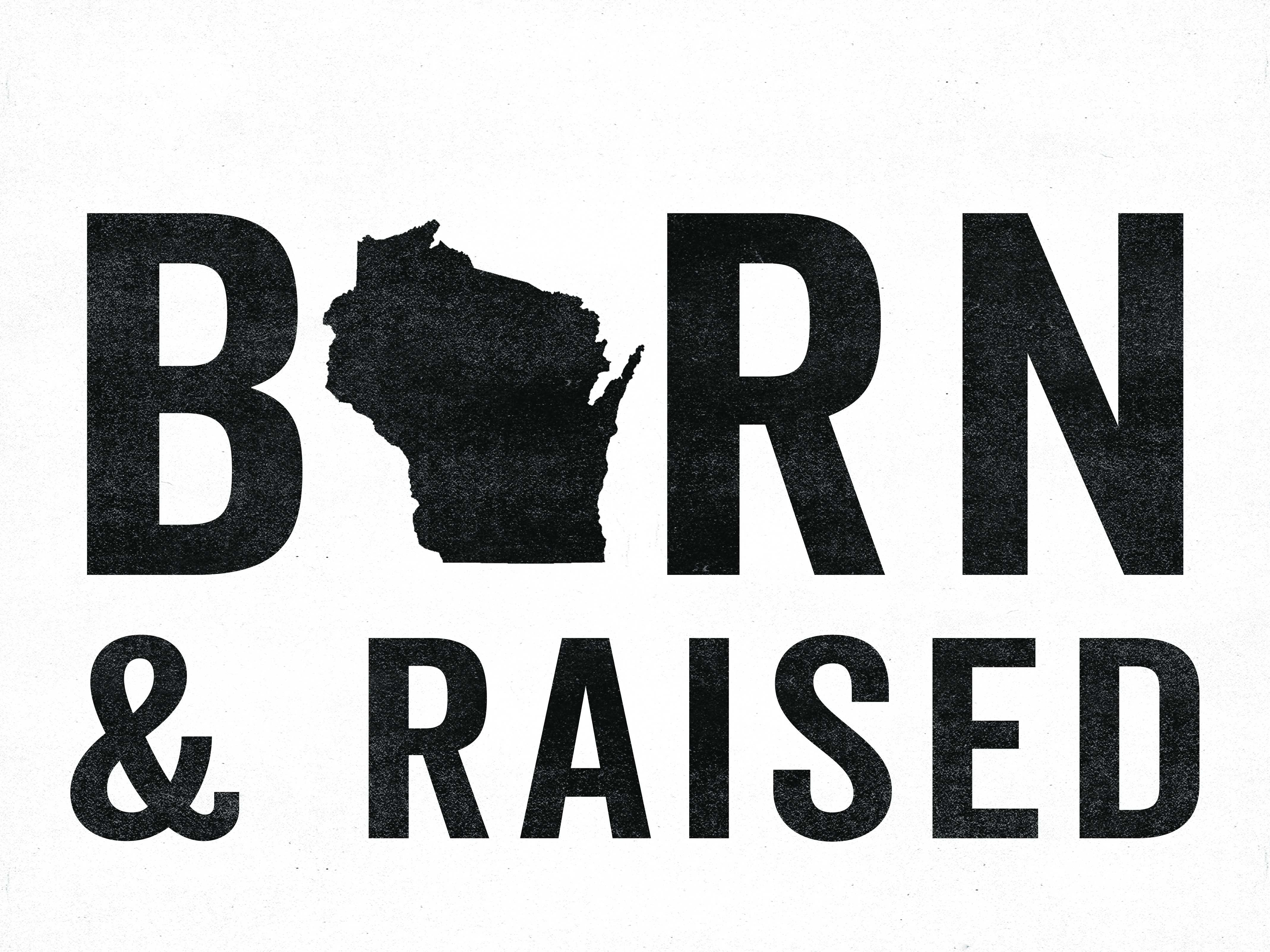 Trinx Born and Raised Wisconsin - Wrapped Canvas Print | Wayfair