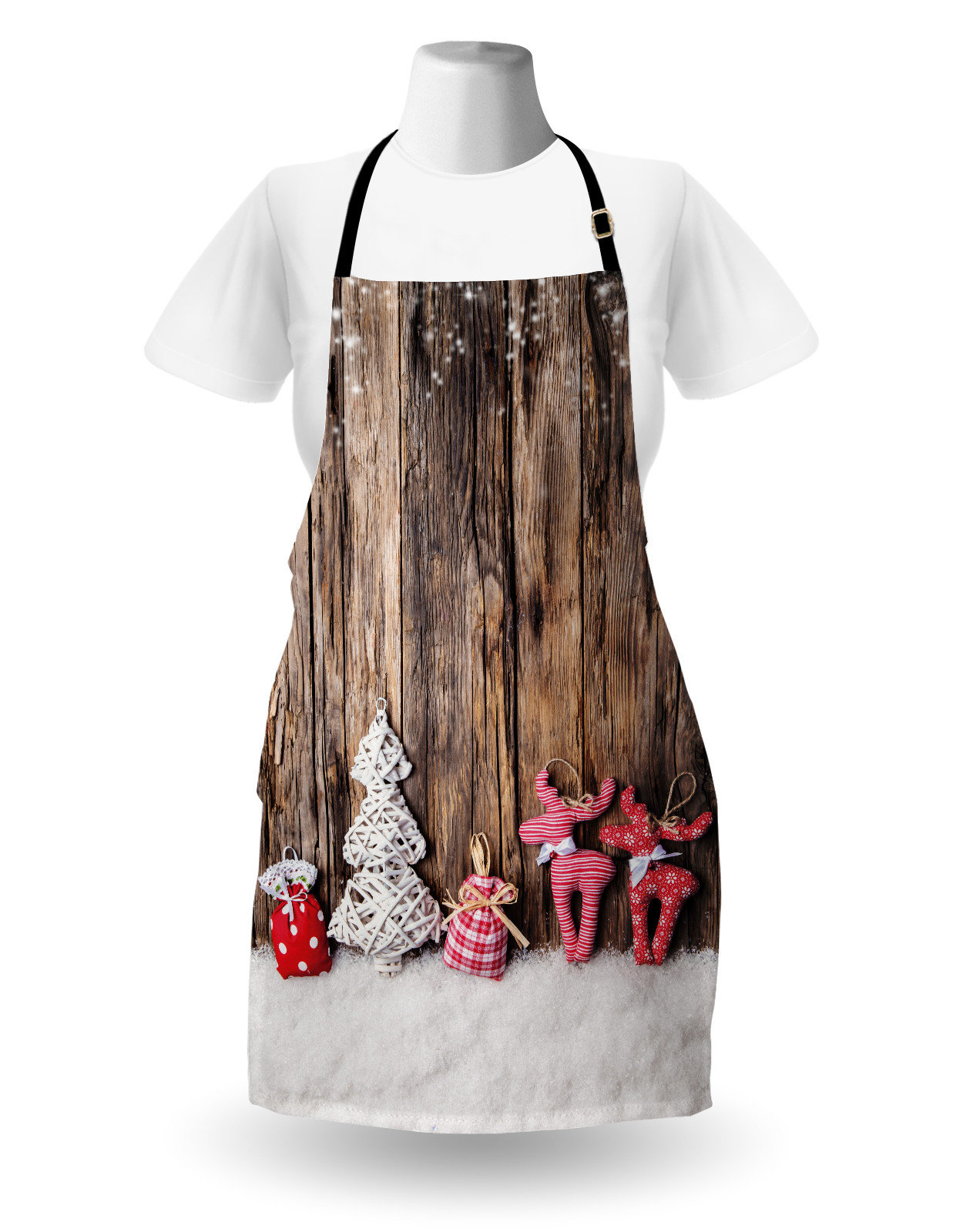 The Holiday Aisle® Winter Apron Unisex, Traditional Xmas, Adult Size ...