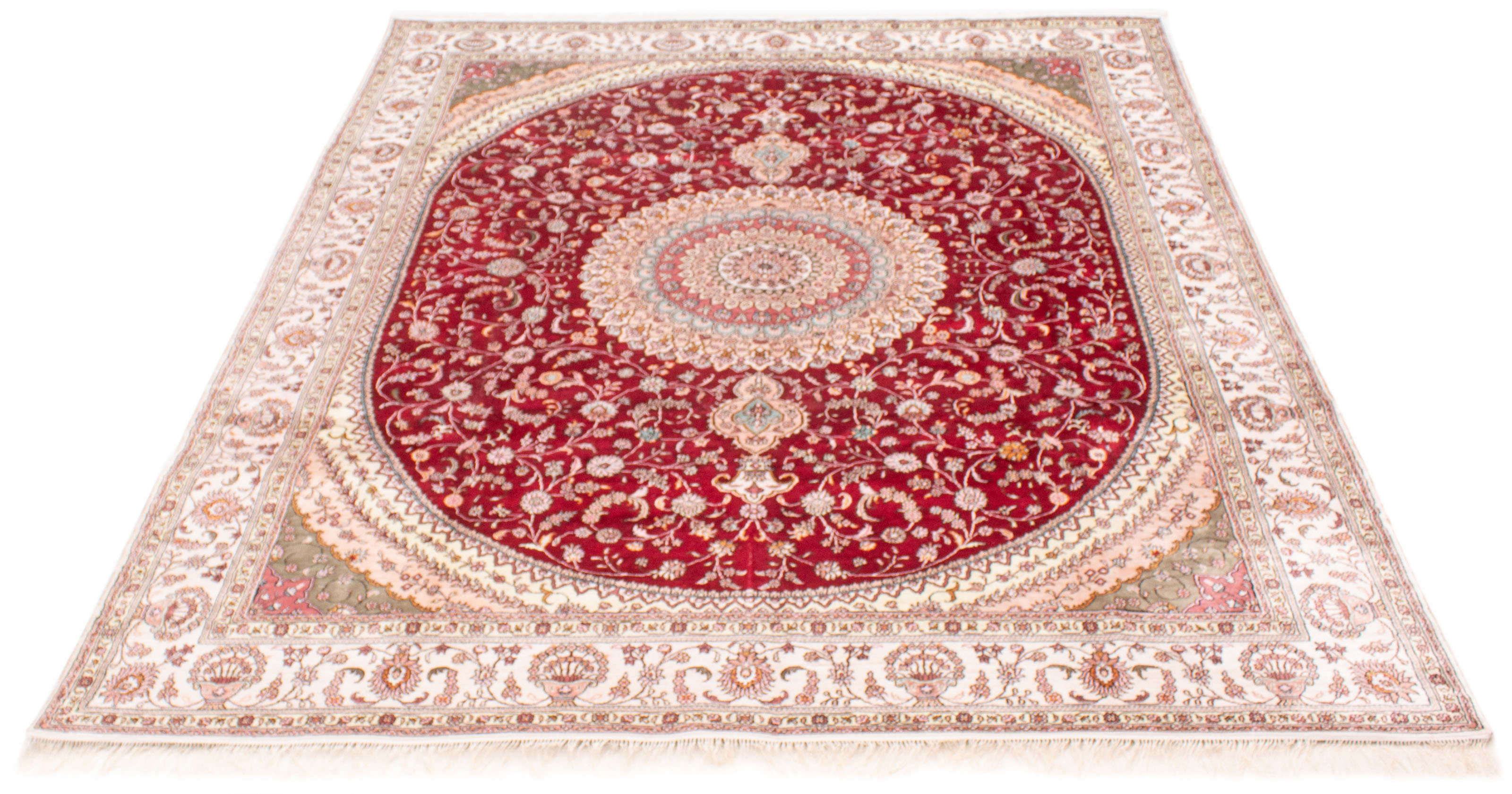 Isabelline Nural One-of-a-Kind 8'1" x 9'11" New Age Area Rug in Red ...