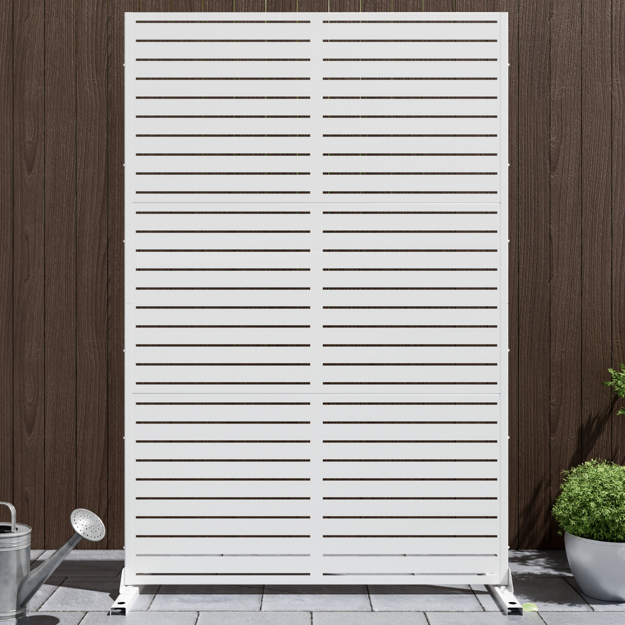 Neutypehome 6ft. x4ft. Metal Privacy Screen Outdoor Privacy Screen ...