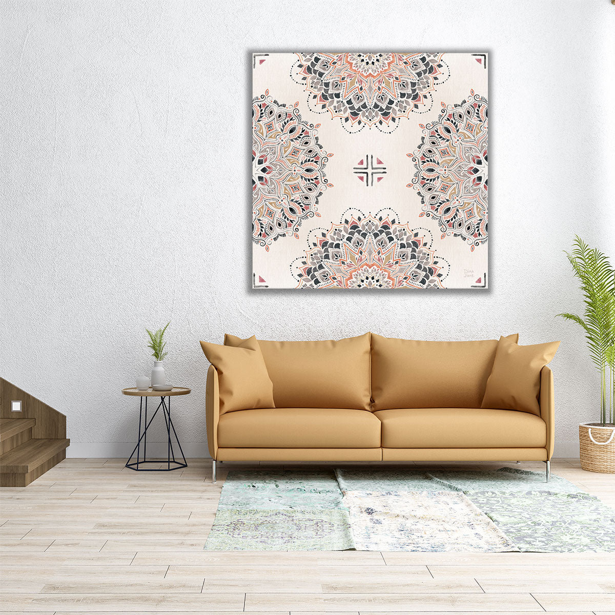 Bungalow Rose Kasbah Crush Pattern IA - Canvas Print Wall Art | Wayfair