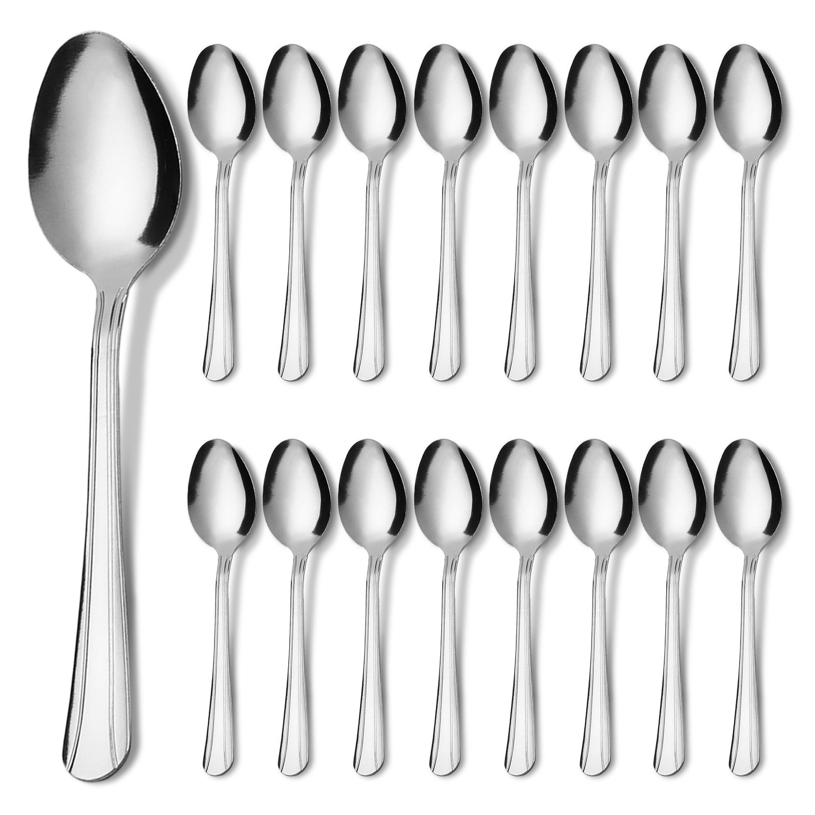 Latitude Run® 16-piece Premium Stainless Steel Tea Spoon Set – Perfect ...