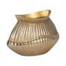 Mercer41 Balina Metal Boat Shaped Vase, Gold | Wayfair