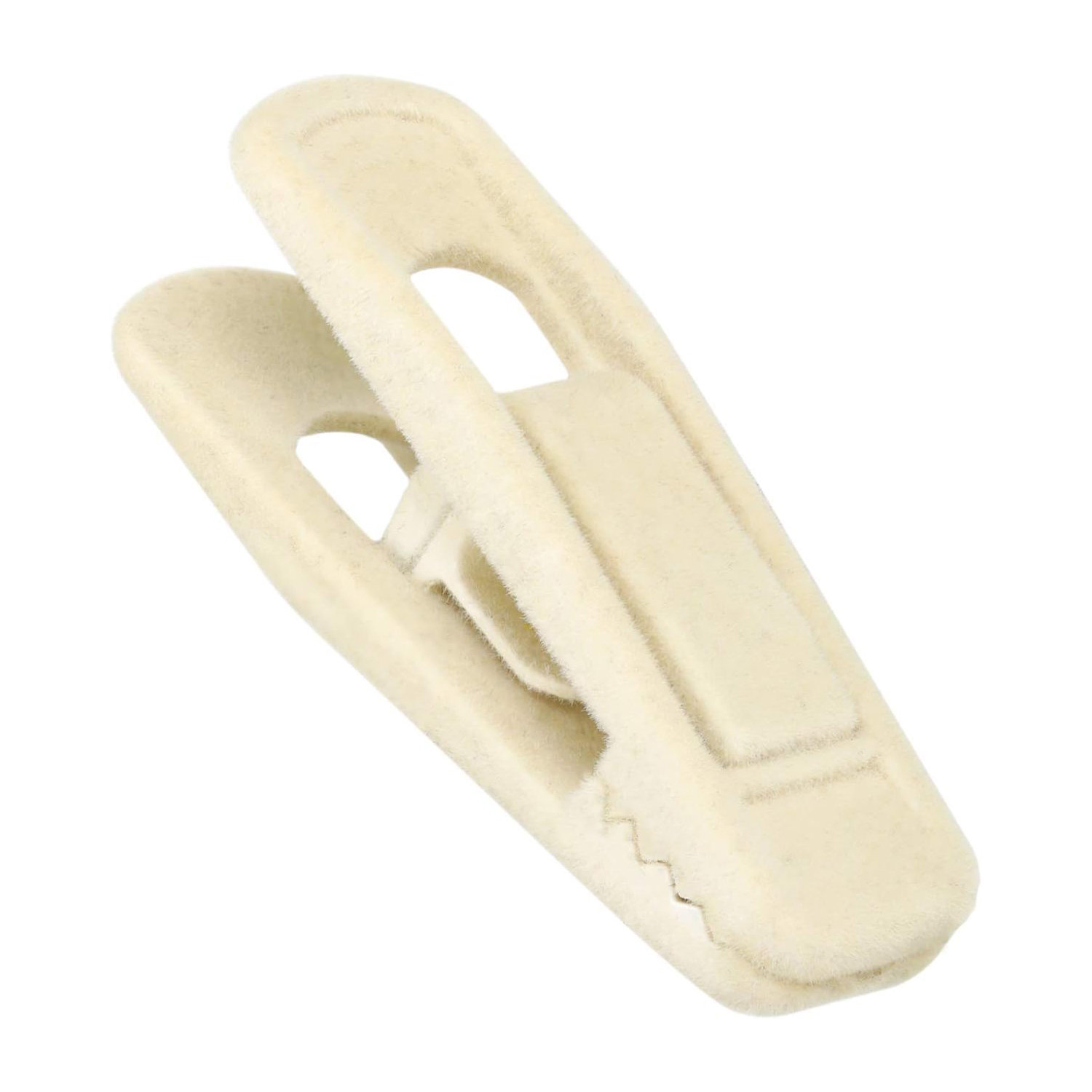 Rebrilliant 50-Pack Hanger Clips With Strong Grip, Flocked Finger Clips ...