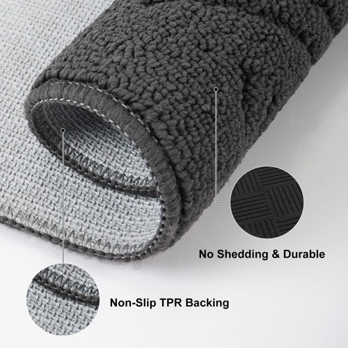 Latitude Run® Premium Indoor Outdoor Mat Rubber Backing Non Slip Super ...