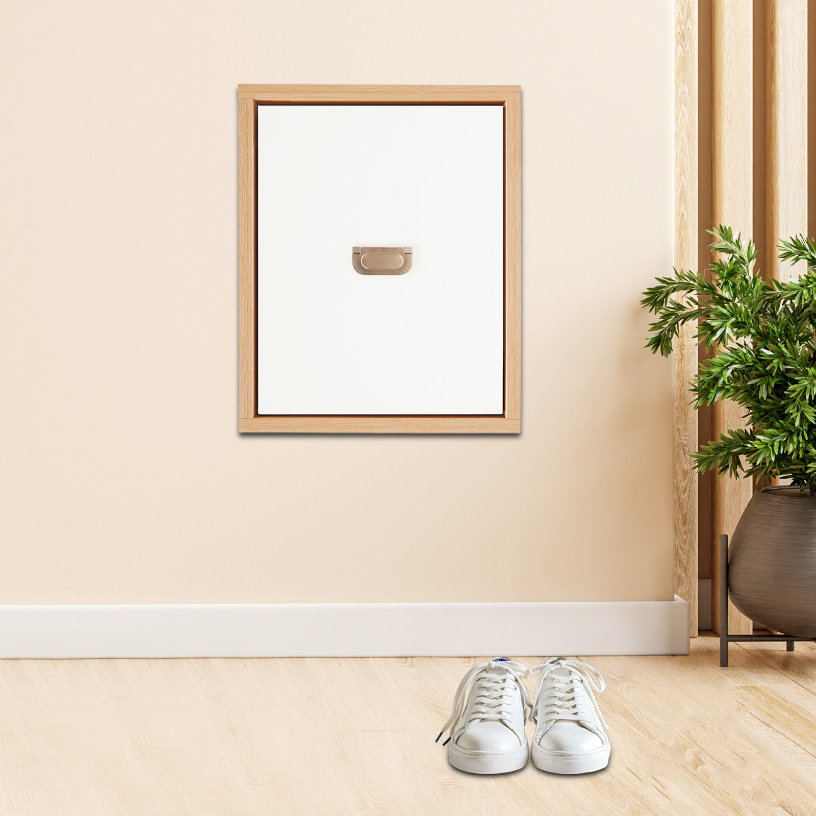 Latitude Run® Modern Wall Mounted Multifunctional Entry Folding Shoe ...