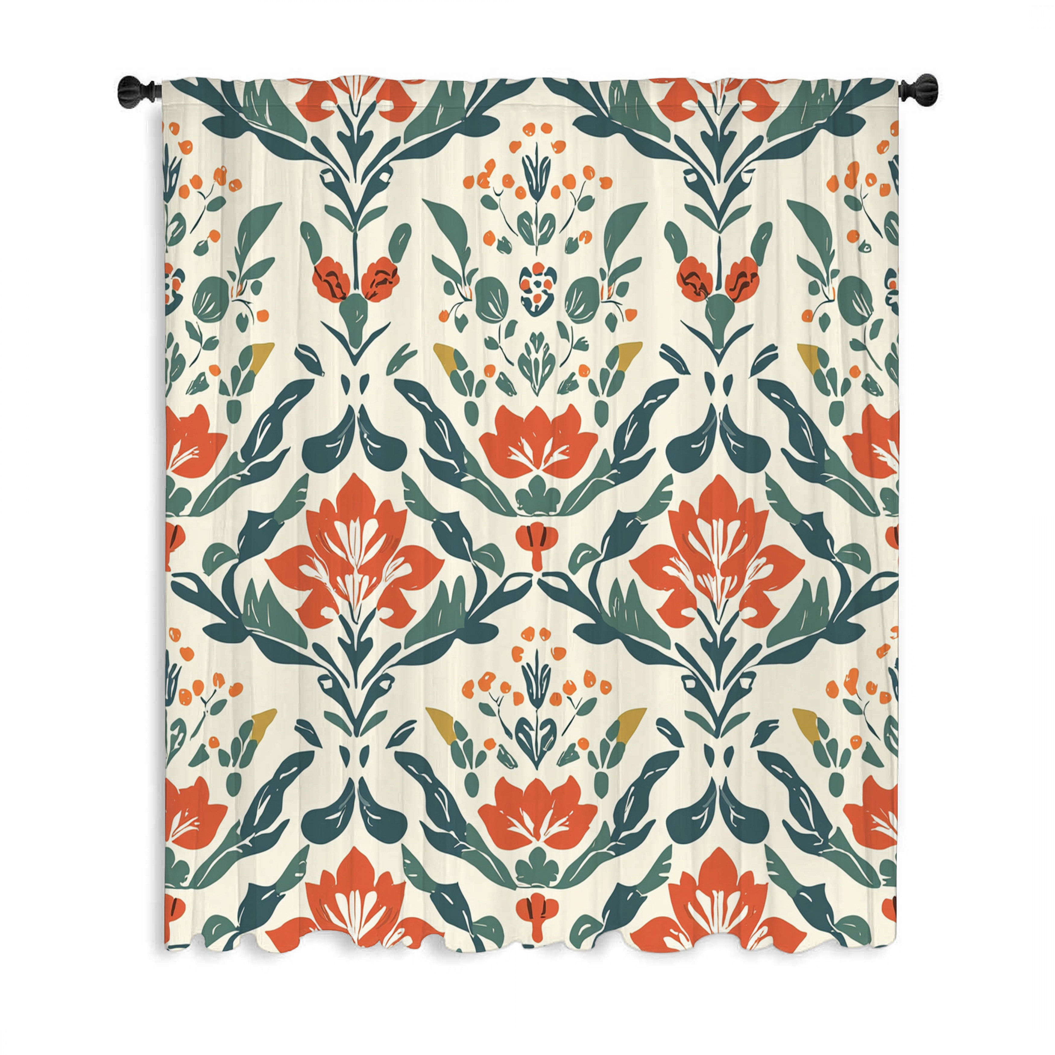 Dakota Fields Nature Pattern Window Curtains, Graphics Blockout & Sheer ...