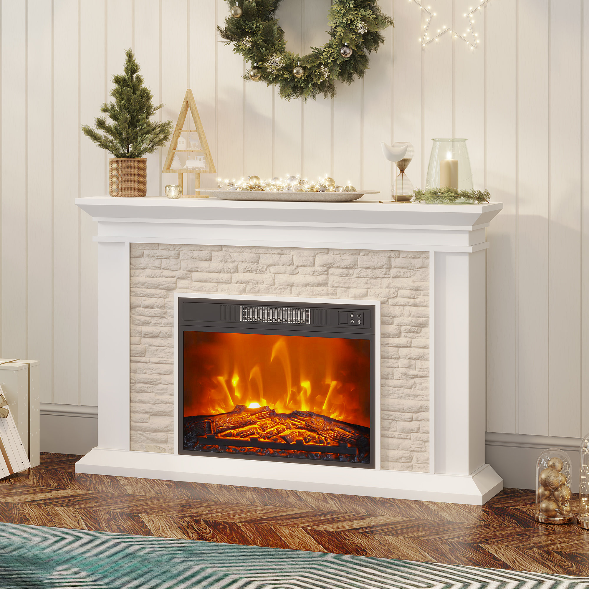 Symple Stuff 47.2''W Electric Fireplace & Reviews - Wayfair Canada