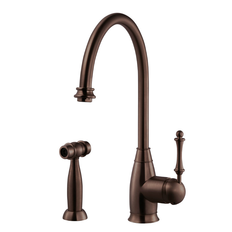 Houzer Charlotte Kitchen Faucet with Side Spray & Reviews | Wayfair