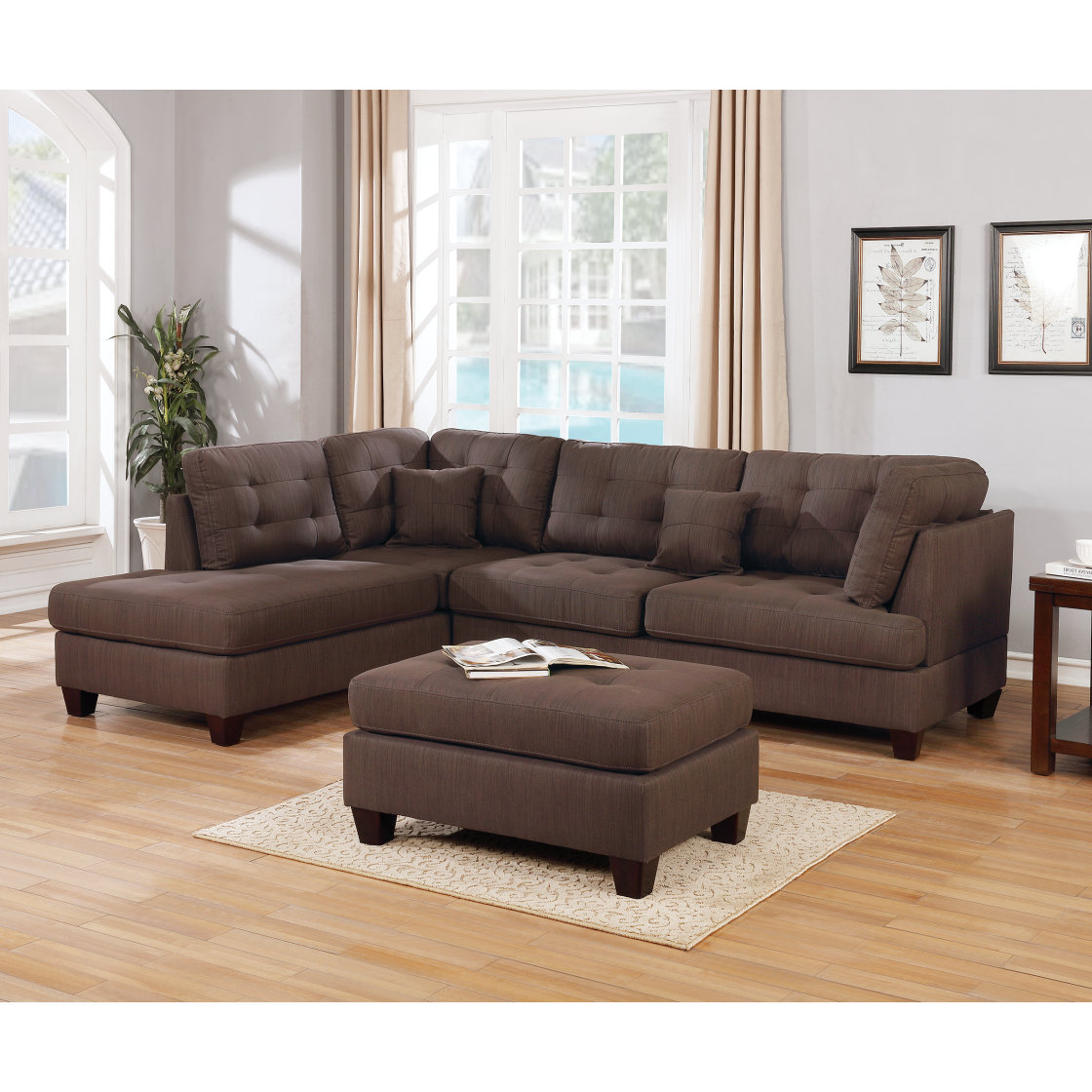 Latitude Run® Modern Sofa 3-PCS SECTIONAL | Wayfair
