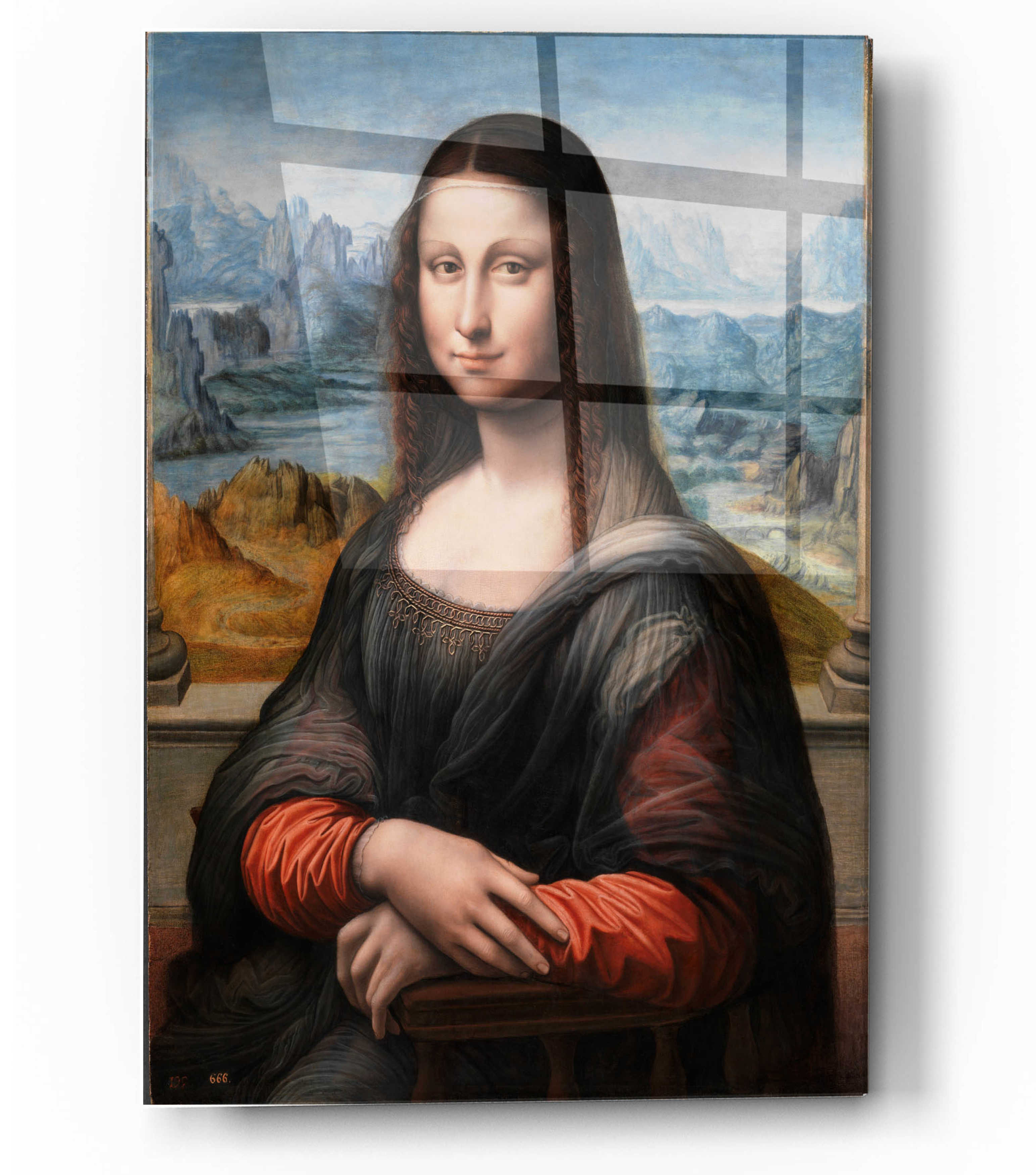 Vault W Artwork 'Mona Lisa Prado' by Leonardo Da Vinci, Acrylic Glass ...
