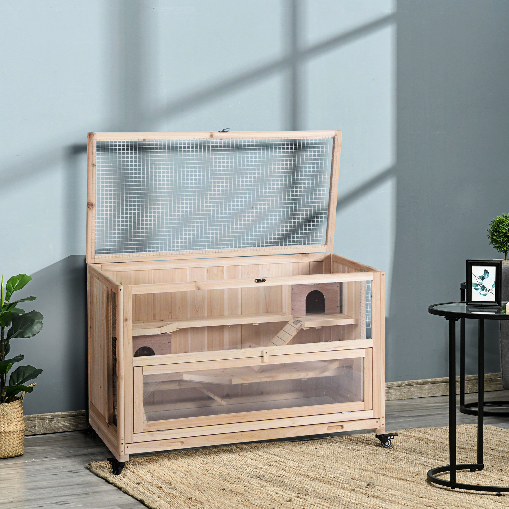 Tucker Murphy Pet™ Hamster House With Two Huts And Ample Play Space ...