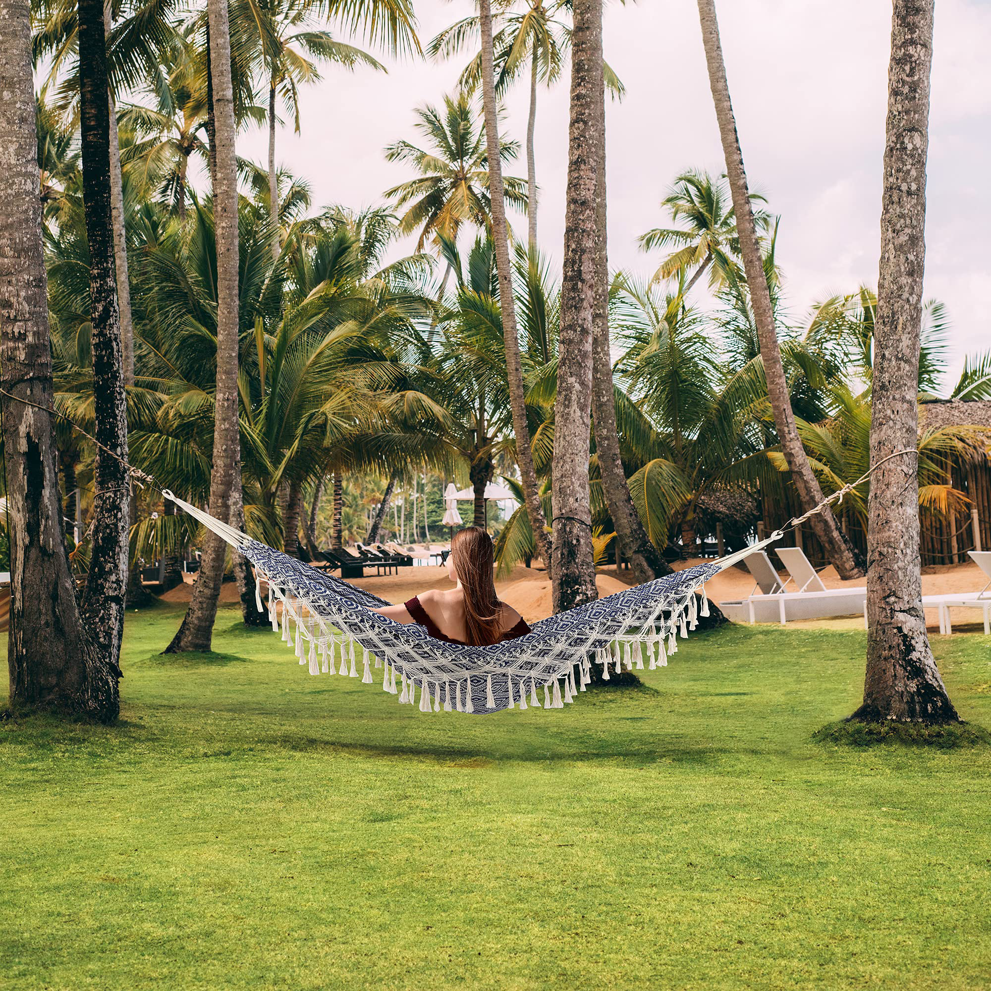 Dakota Fields Backyard Hammock With Tassels,Garden Hammocks With ...