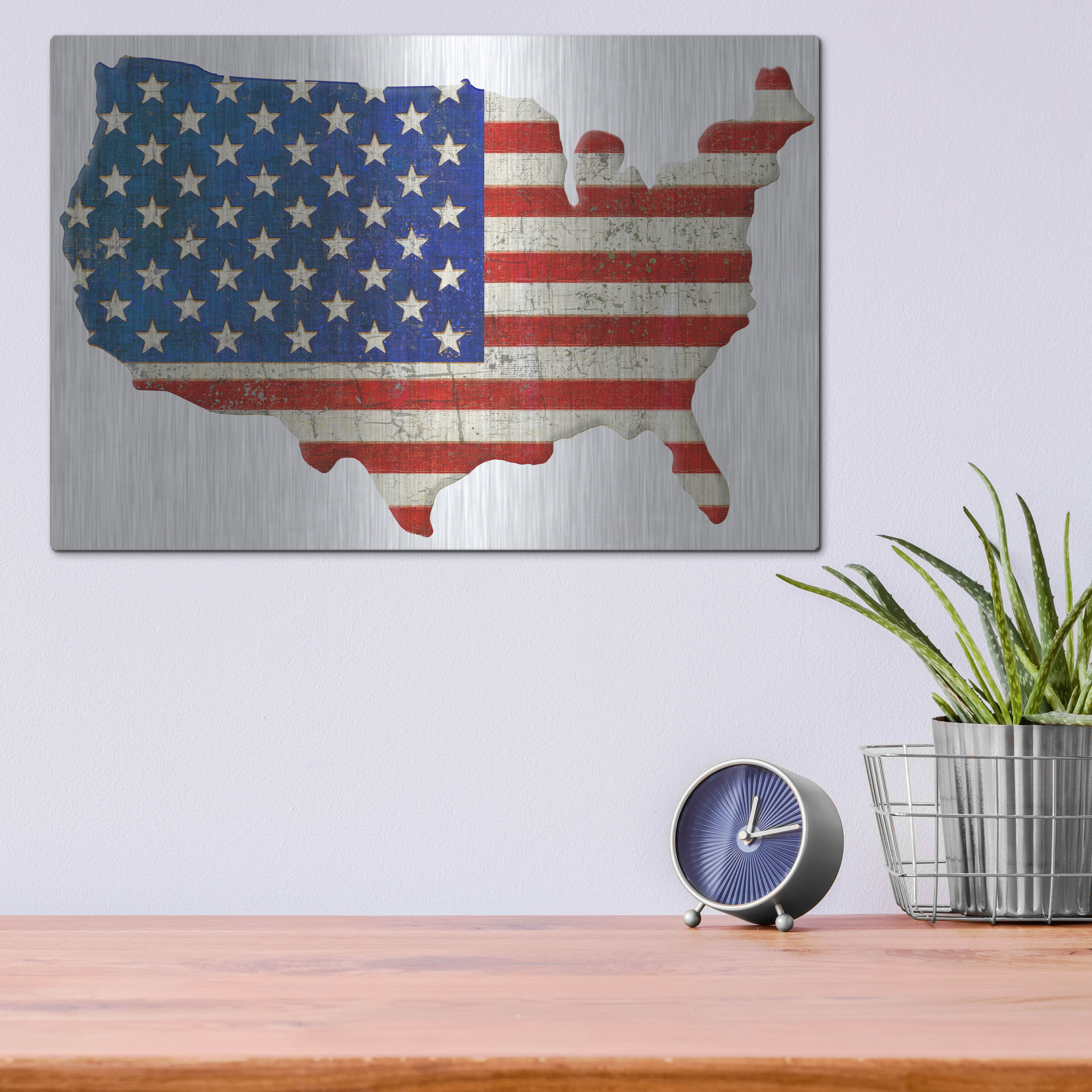17 Stories 'American Cut Out' by Art Licensing Studio Metal Wall Art ...