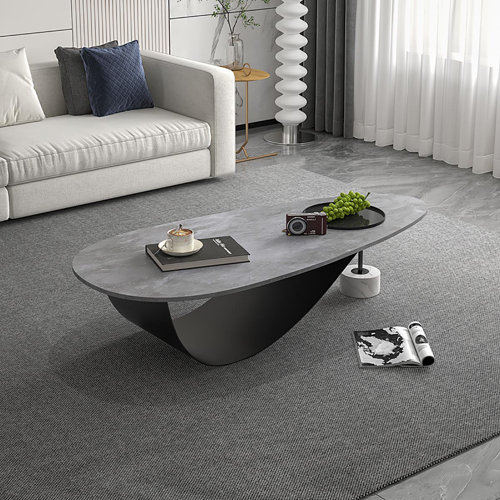 Grey Oval Coffee Tables You'll Love | Wayfair