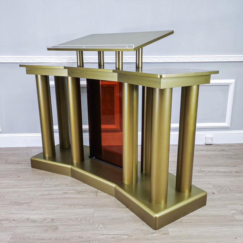 FixtureDisplays Large Church Pulpit, Deluxe Podium Lectern, Debate ...