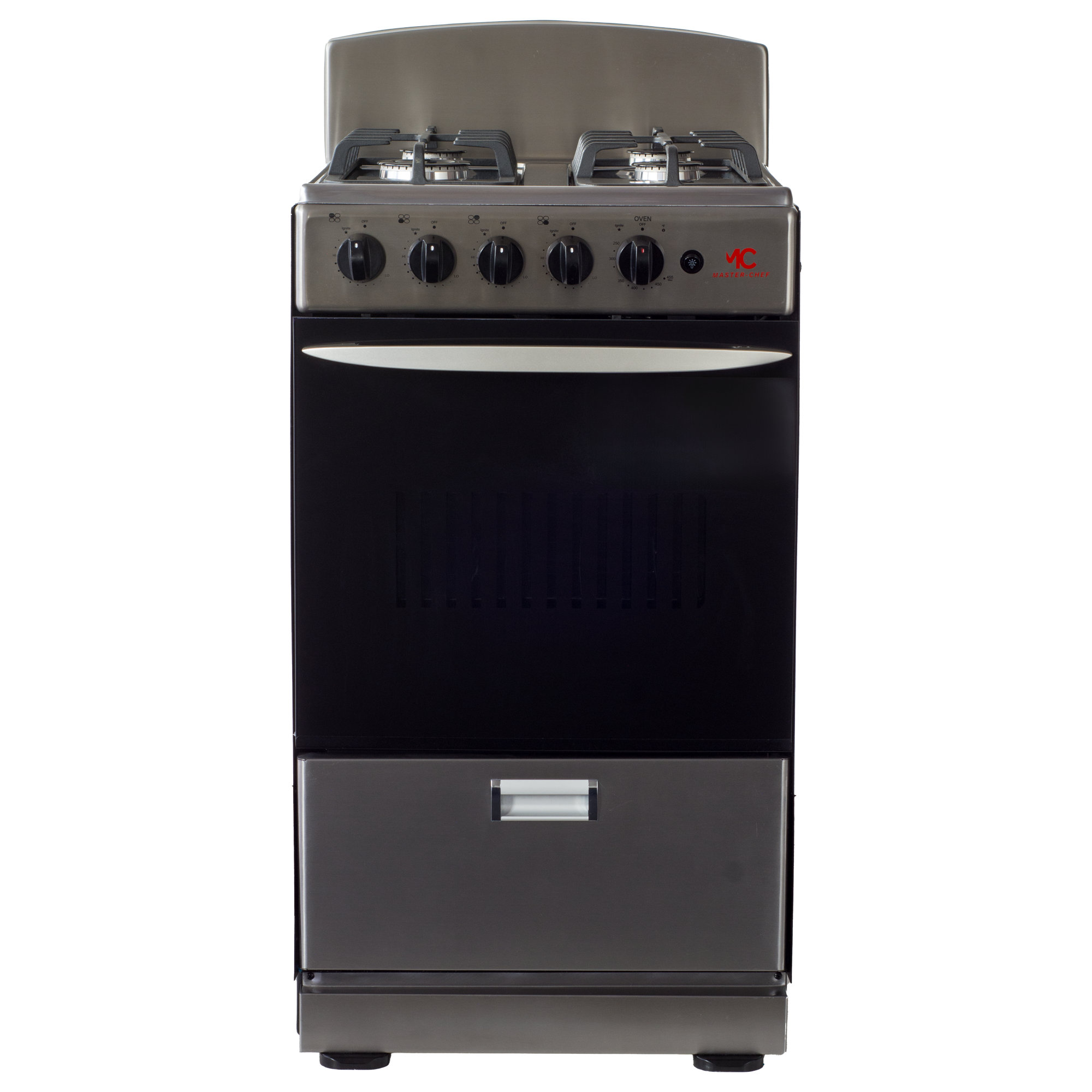 Master-Chef 20" Freestanding Range With 2,4 Cft Oven Capacity - 4 ...