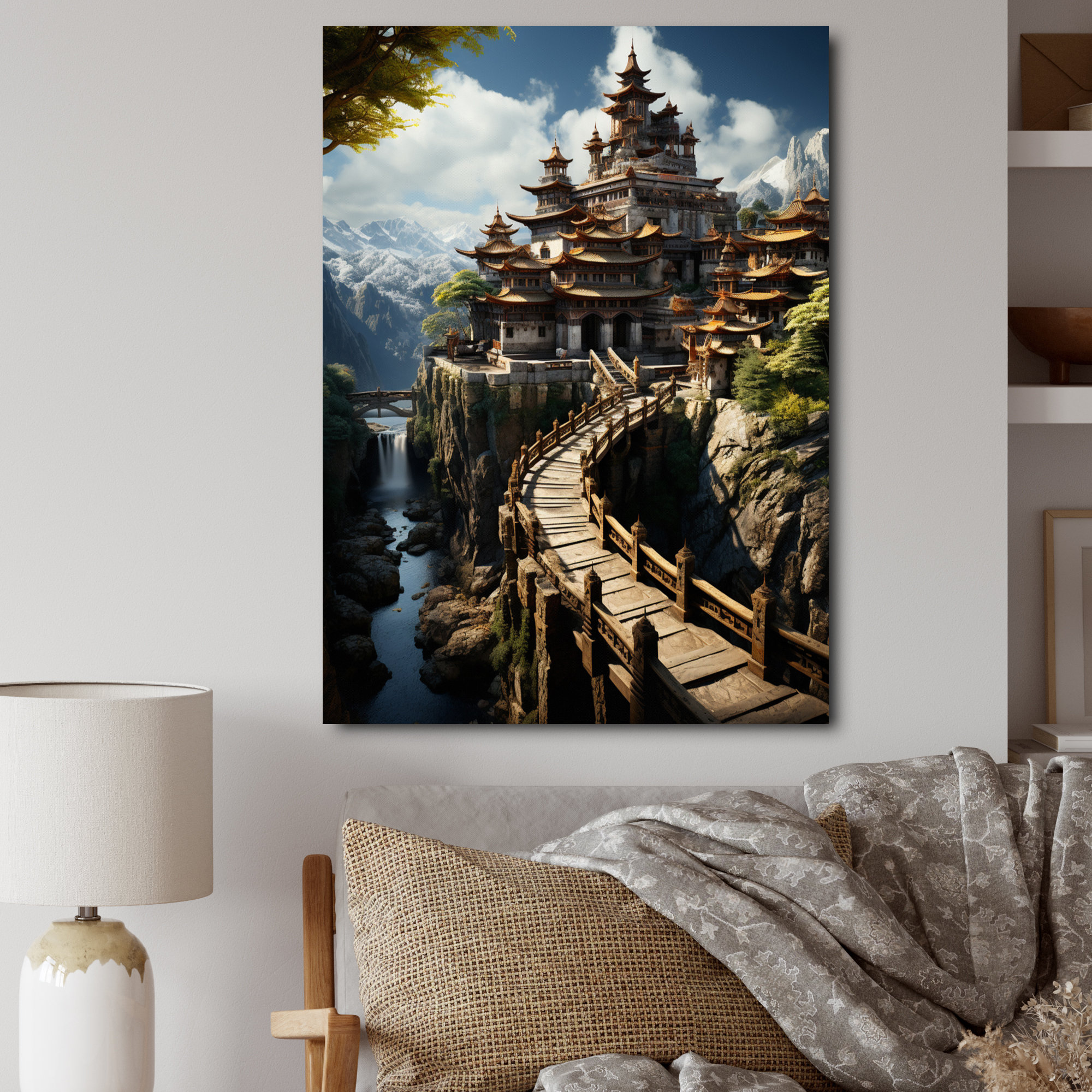 Winston Porter Asian Art Tibetan Monastery II - Asian Canvas Print ...