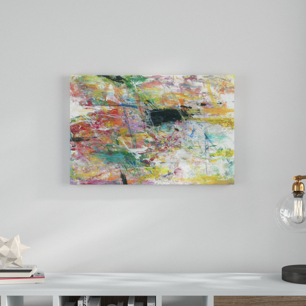 Brayden Studio® 'Technicolor Space' - Wrapped Canvas Print | Wayfair