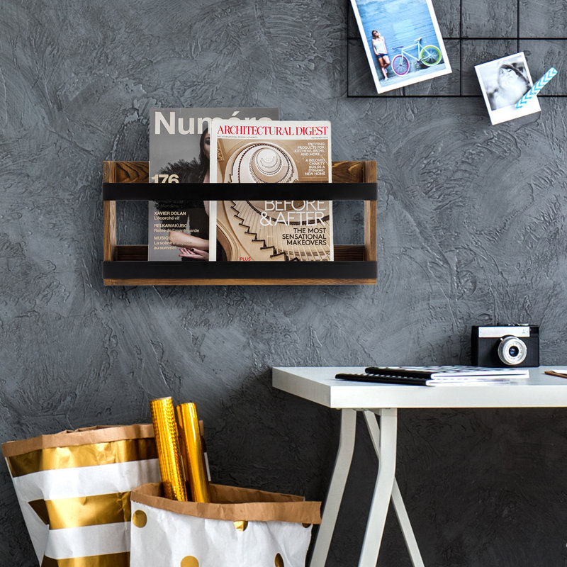 17 Stories Wall Mount Vinyl Record Media Storage | Wayfair