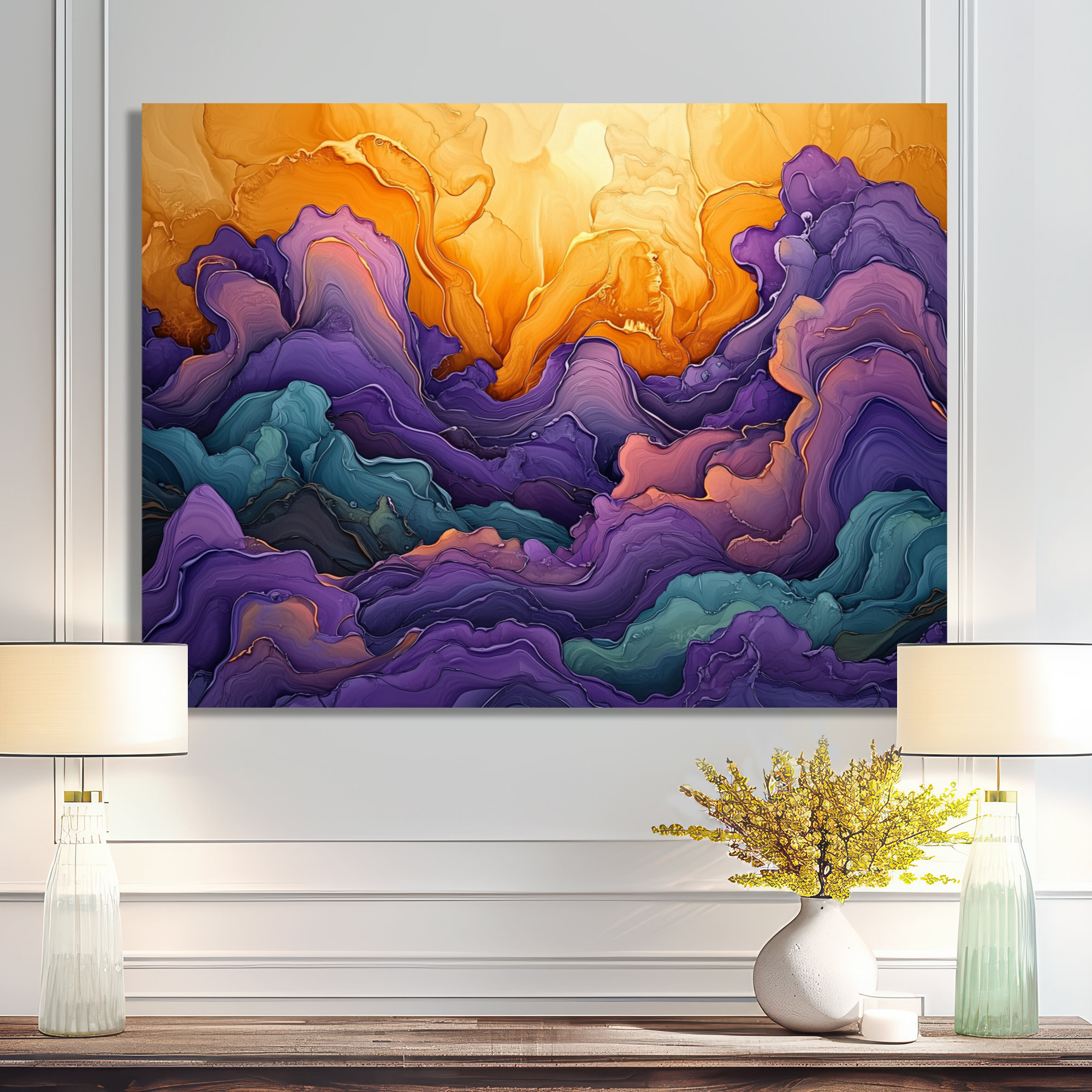 Ivy Bronx Dissolved Boundaries Splashes Of Drippainting I - Drip ...