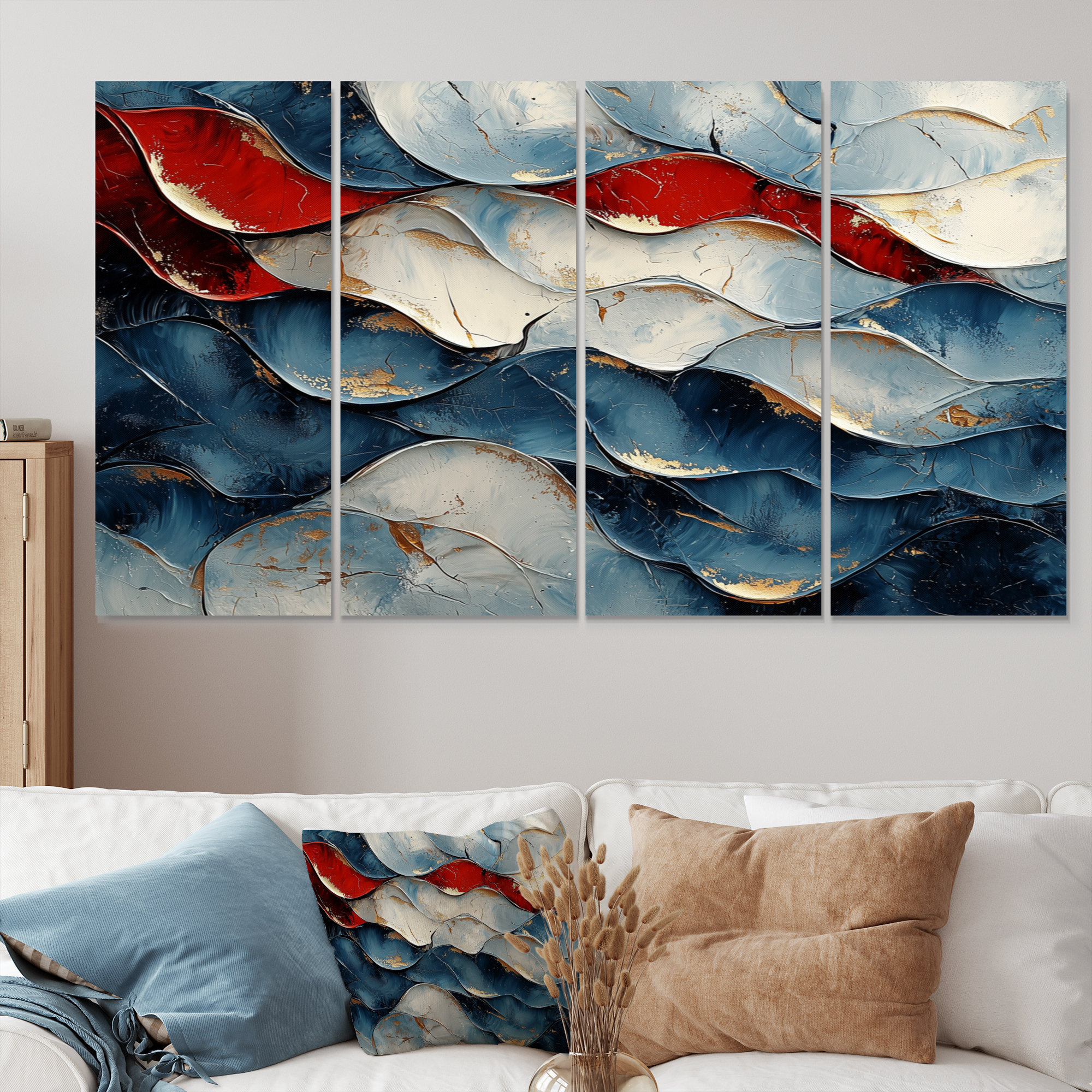 Ivy Bronx Fragmented Mirror Of Aqua Fractal Waves - Fractals Wall Decor ...