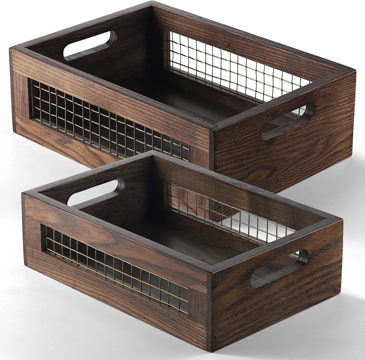 Loon Peak® Solid Wood Basket | Wayfair