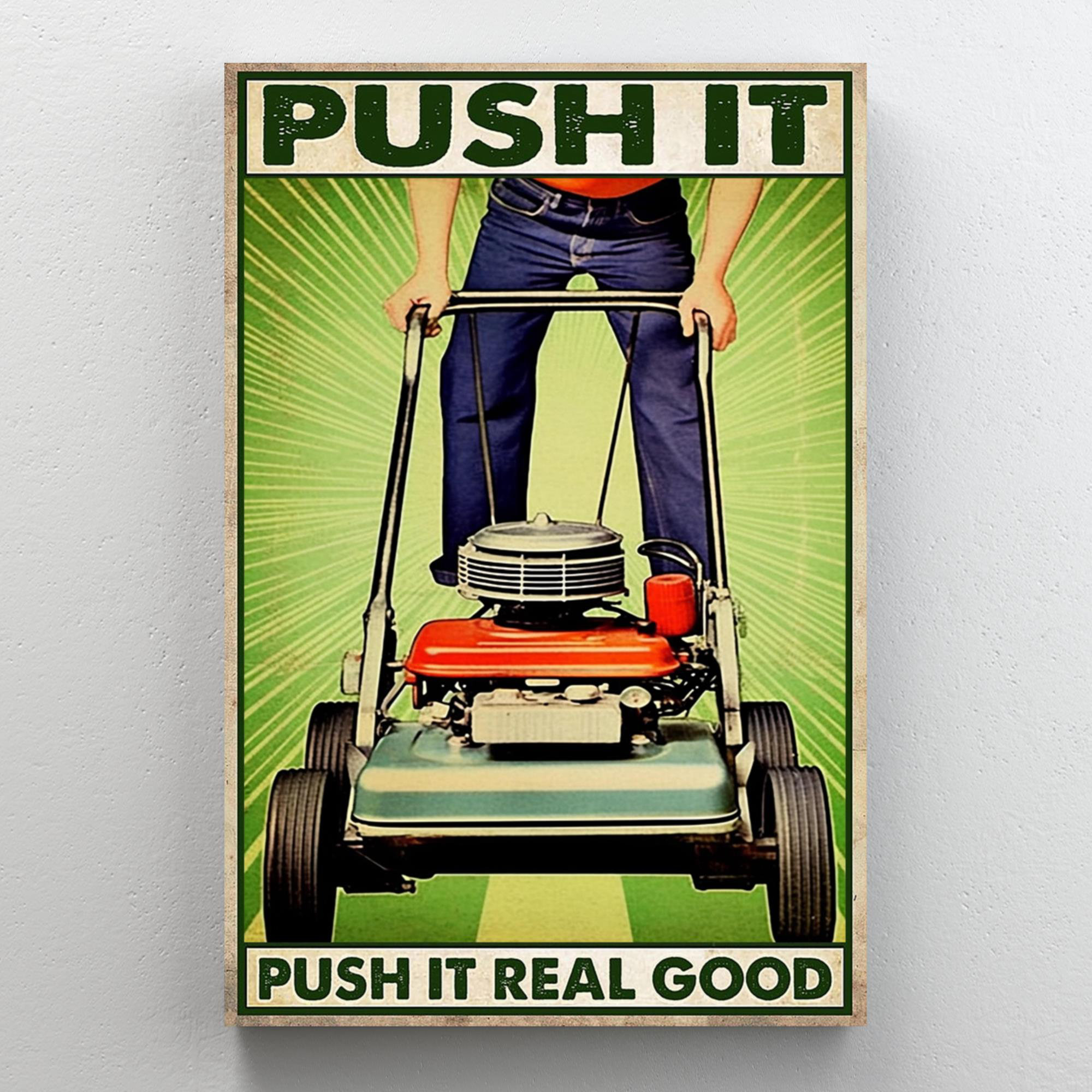 Trinx Push It Real Good - 1 Piece Rectangle Graphic Art Print On ...