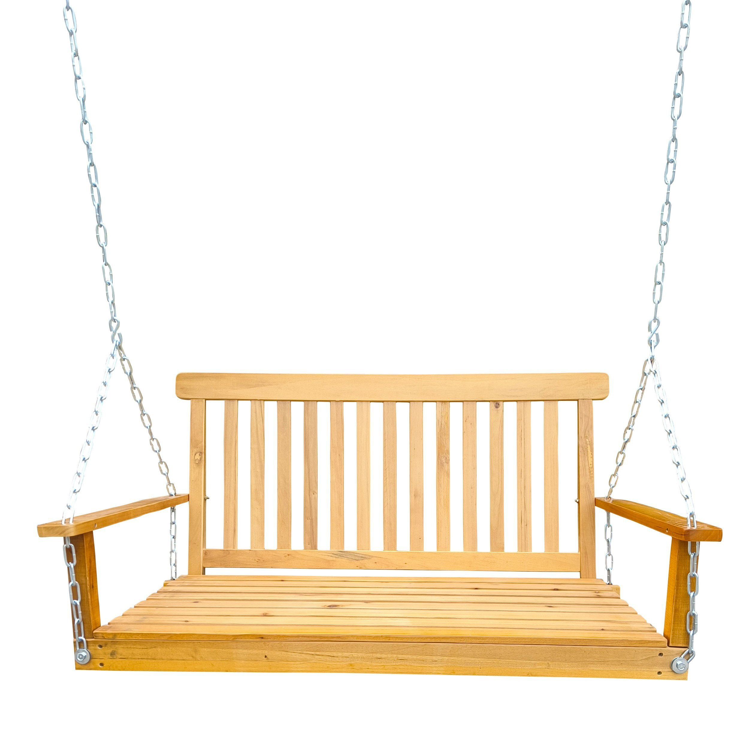 Red Barrel Studio® Front Porch Swing with Handrails | Wayfair