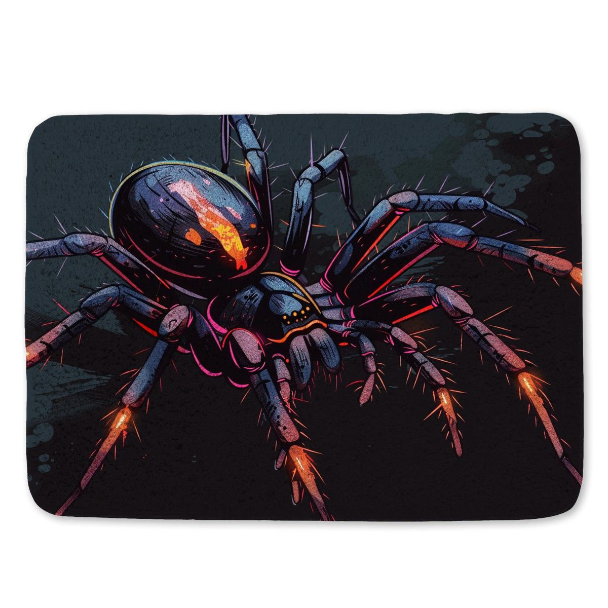 Bay Isle Home™ Spider Bath Mat Insect Bathroom Decor Fiery glow | Wayfair