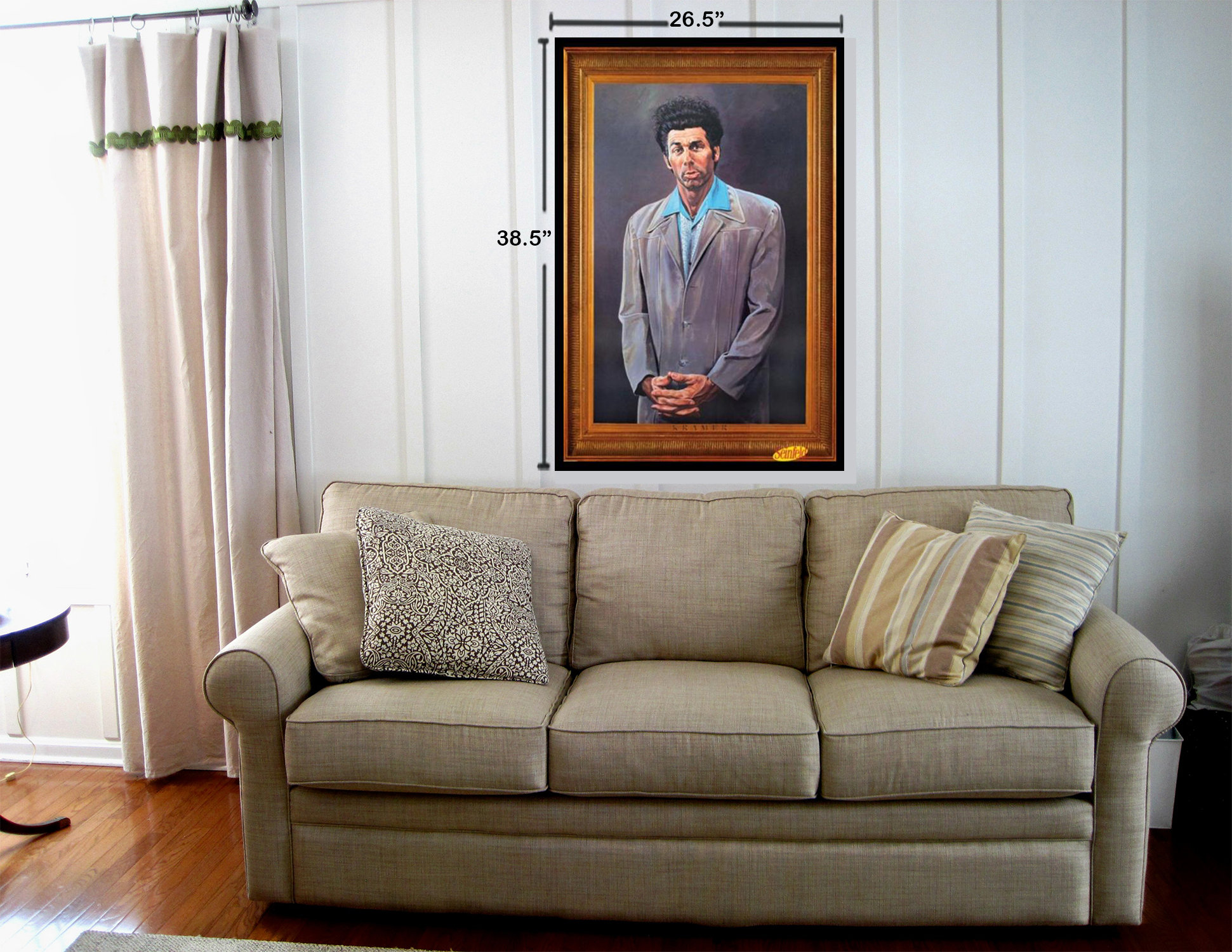 Buy Art For Less 'Cosmo Kramer Portrait - Seinfeld TV Show' Framed ...