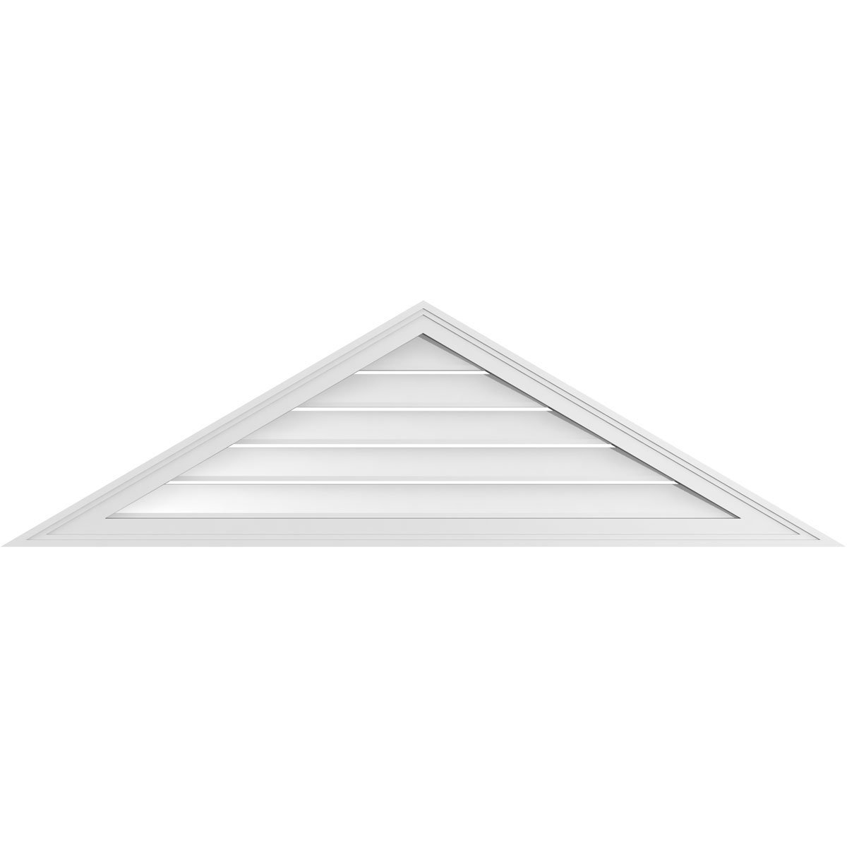 Ekena Millwork Triangle Surface Mount Urethane Functional Gable Vent 7/ ...