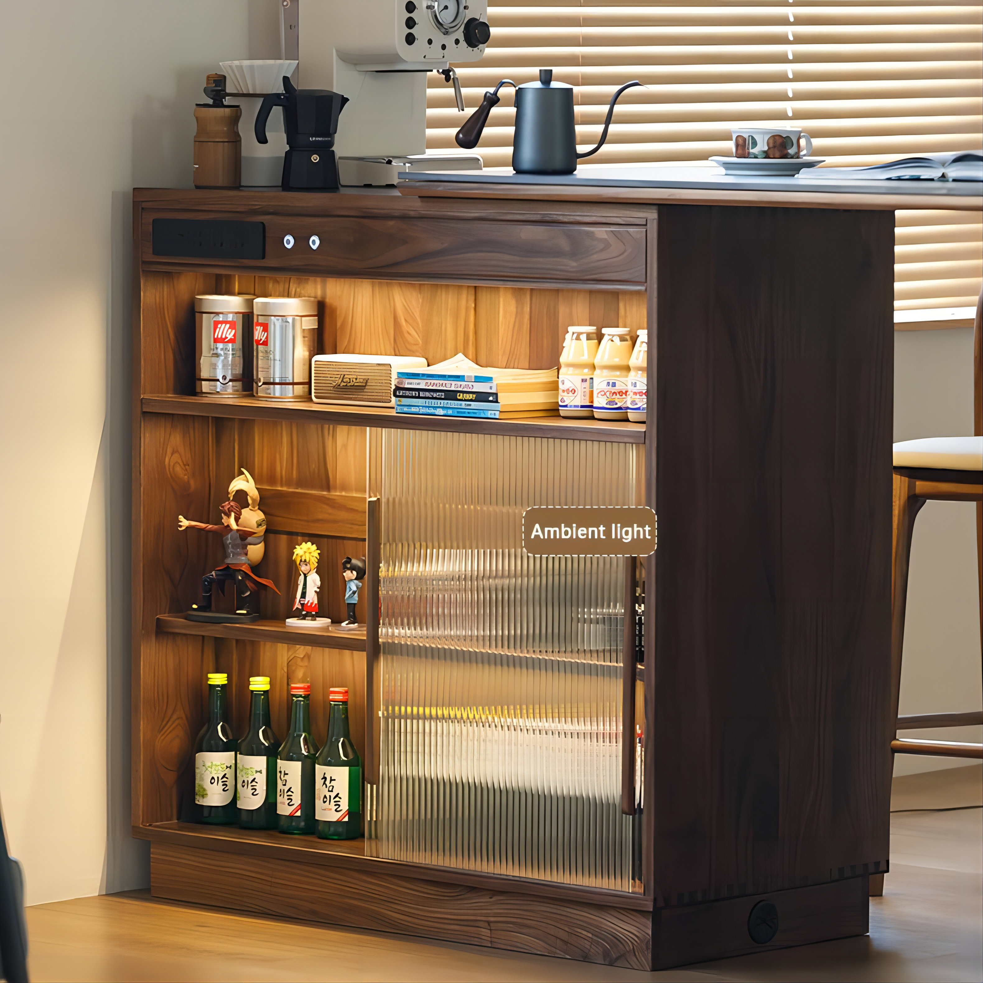 Coxambrey Retro Brown Solid Wood Extendable Bar Counter - Wayfair Canada