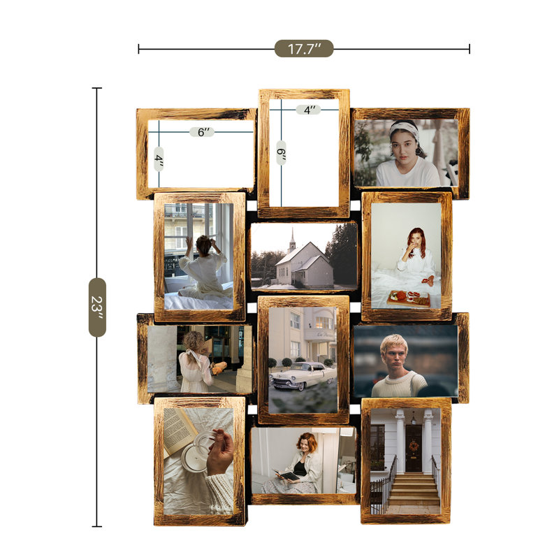 Gracie Oaks Douthitt Gallery Style Wall Hanging 12 Opening Picture ...