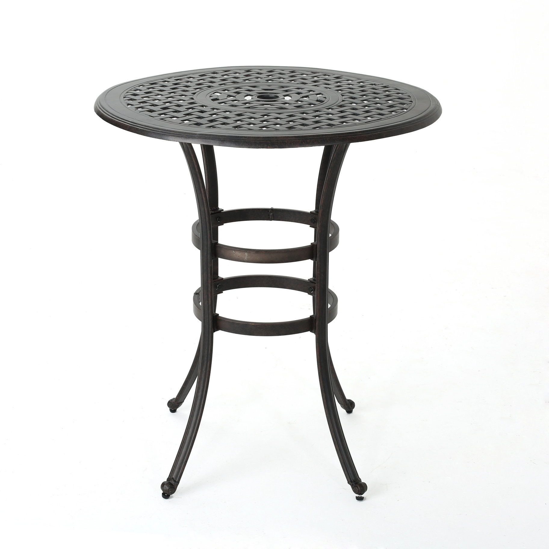 Charlton Home® Traditional-style Cast Aluminium Bar Table With Appeal ...