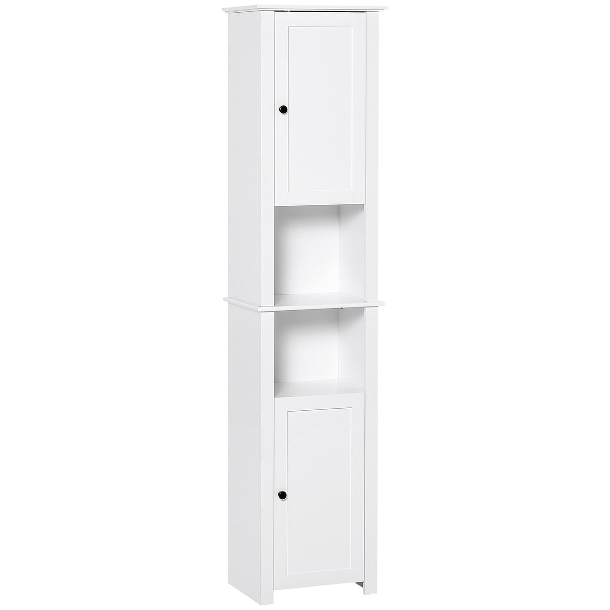 Latitude Run® Tall Bathroom Storage Cabinet, Freestanding Linen Tower ...