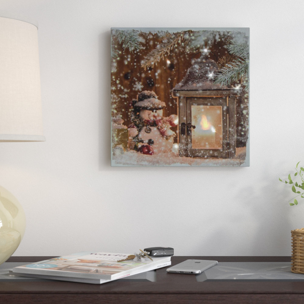 The Holiday Aisle® 'Led Pictures' Print on Canvas | Wayfair