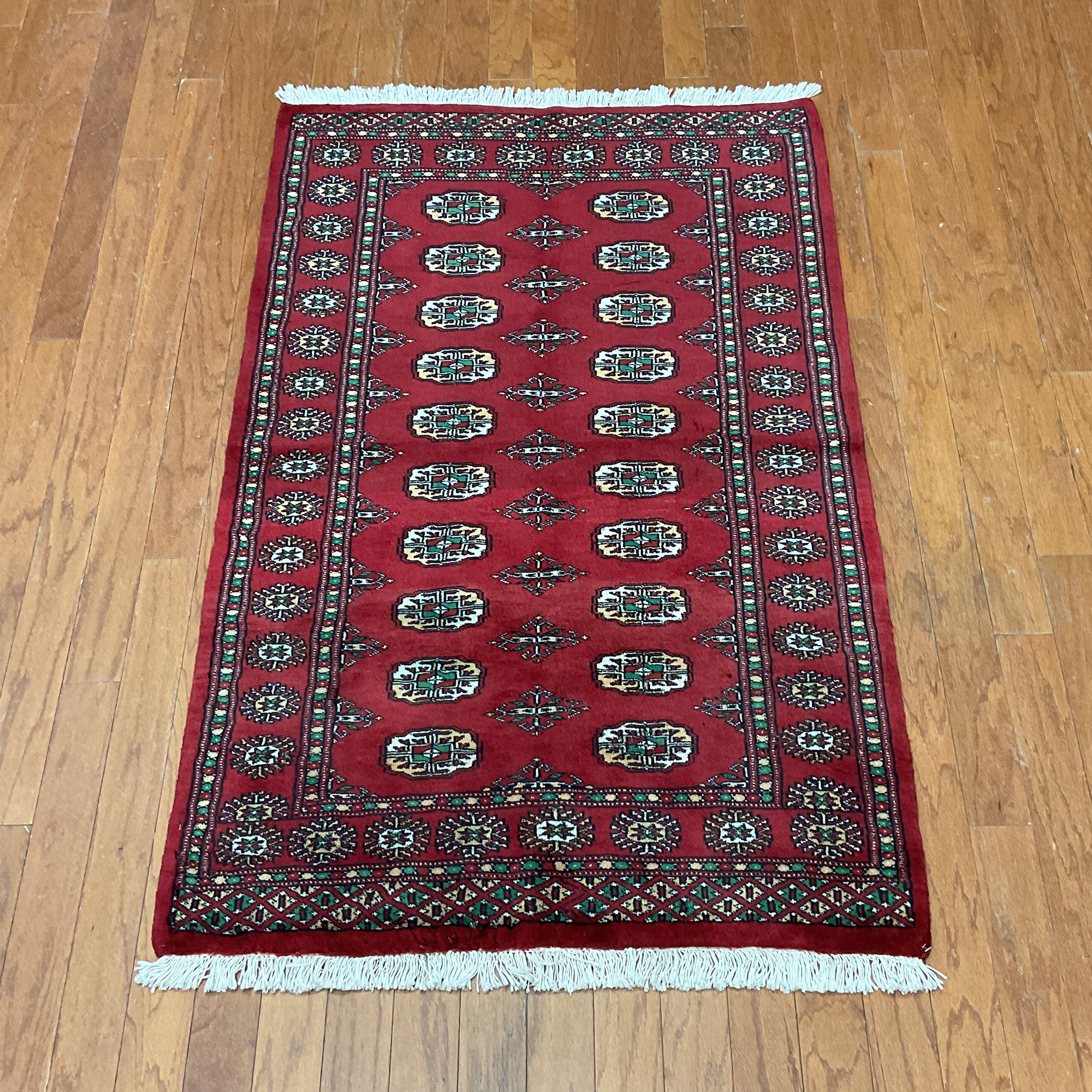 Bungalow Rose Handmade Bokhara Wool Rug | Wayfair