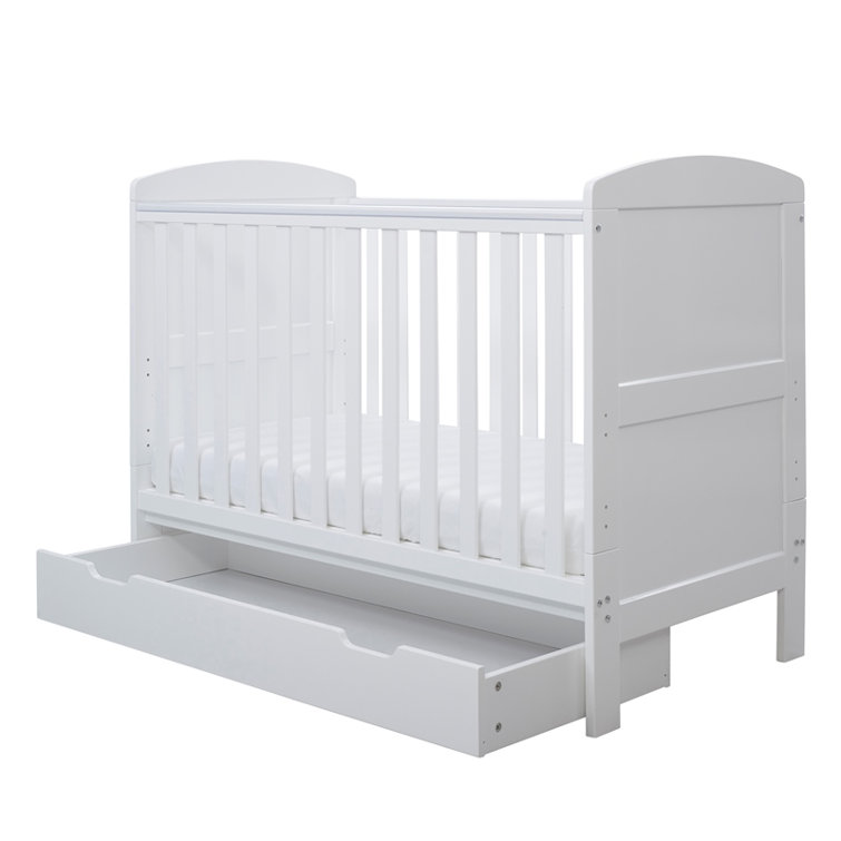 icklebubba Coleby Mini Cot Bed & Under Drawer- White | Wayfair.co.uk
