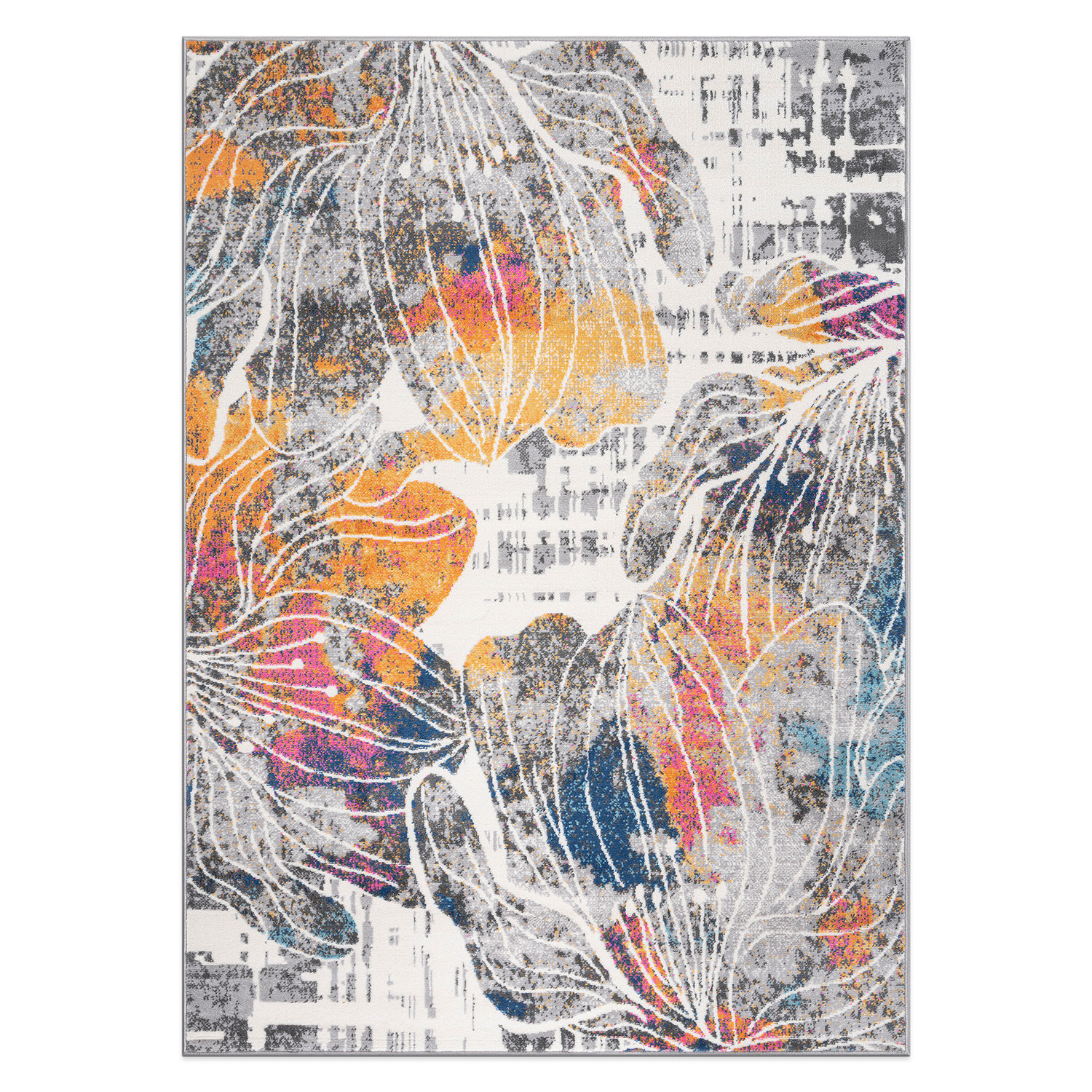 Wrought Studio™ Dionta Abstract Floral Area Rug & Reviews | Wayfair