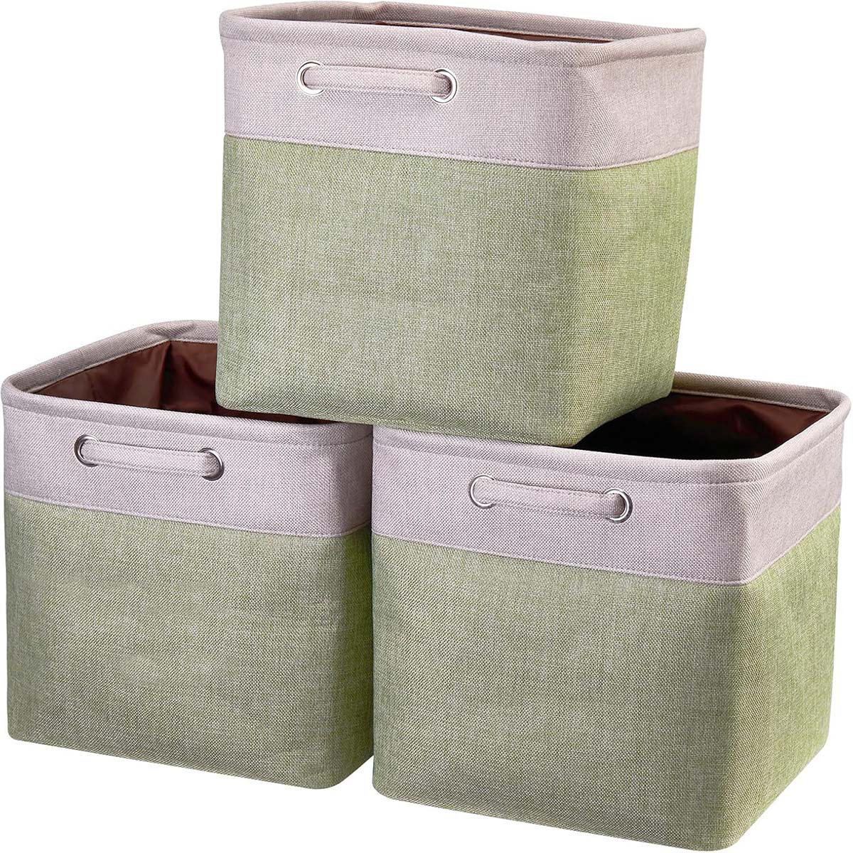 KINOFO 13 Inch Cube Storage Bins Purple - 3-Pack Purple Storage Cubes ...