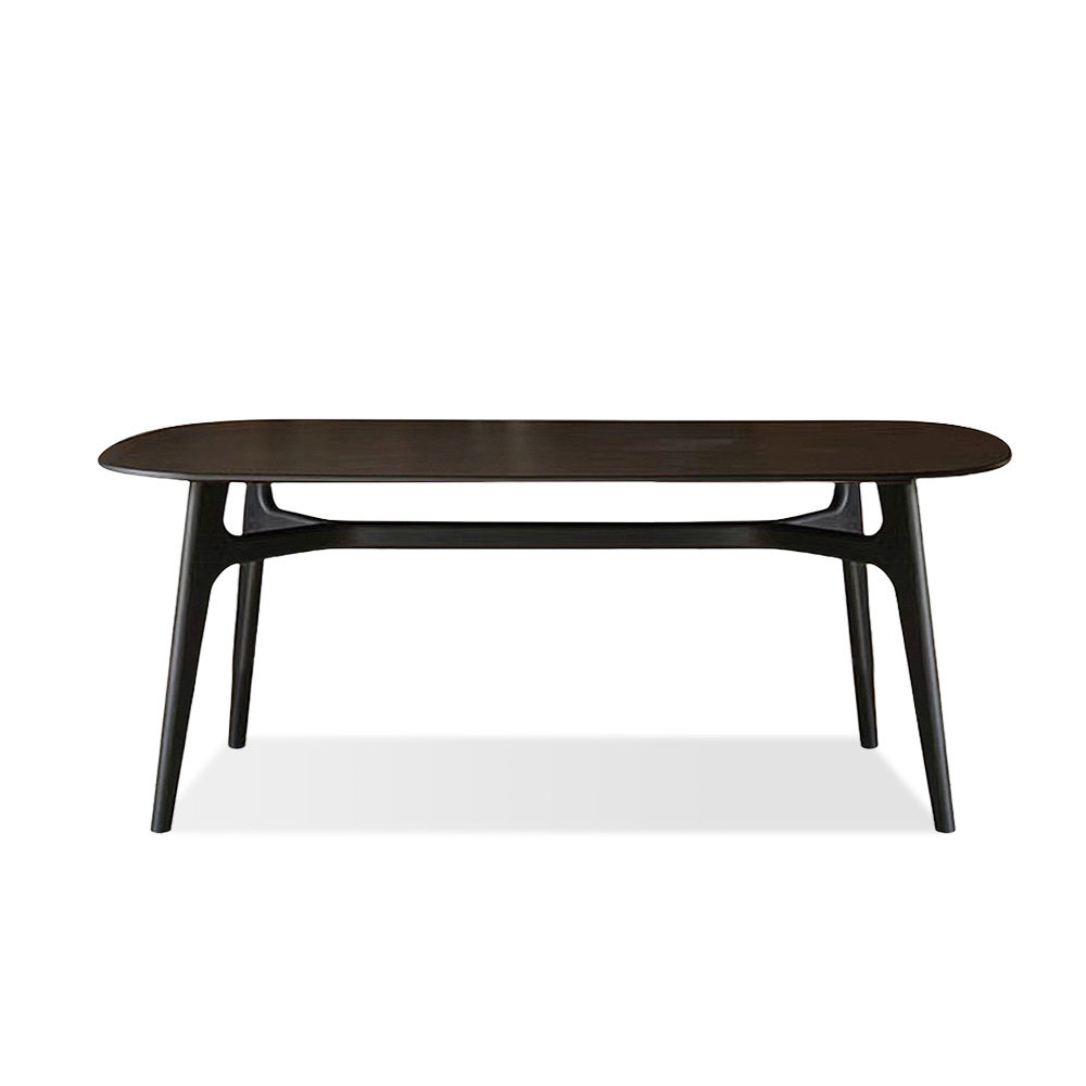 Open Edge Sports 70.87" Black Solid wood Dining Table - Wayfair Canada