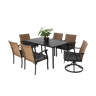 Canora Grey Patio Dining Set,Outdoor Wicker Furniture Set For Backyard ...