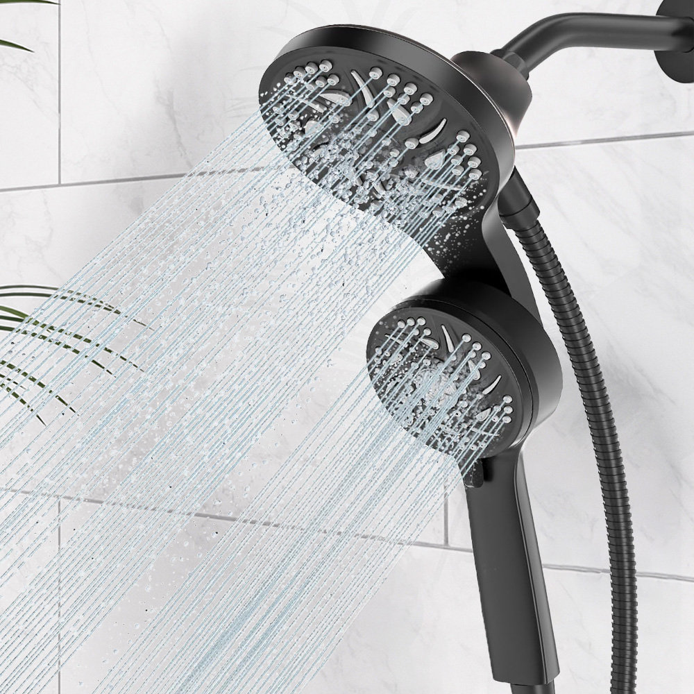 XINGRUISI 3-Way Shower Head Combo, Hand Held Shower & Rain Shower,High ...