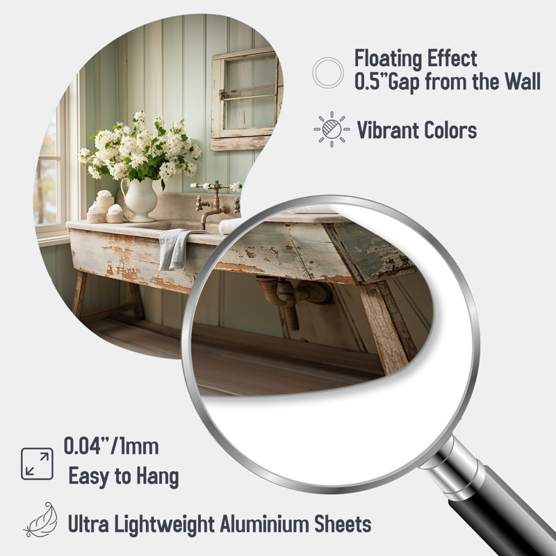 Lark Manor™ Laundry Room Farmhouse Vintage - Laundry Boom Shape Metal ...