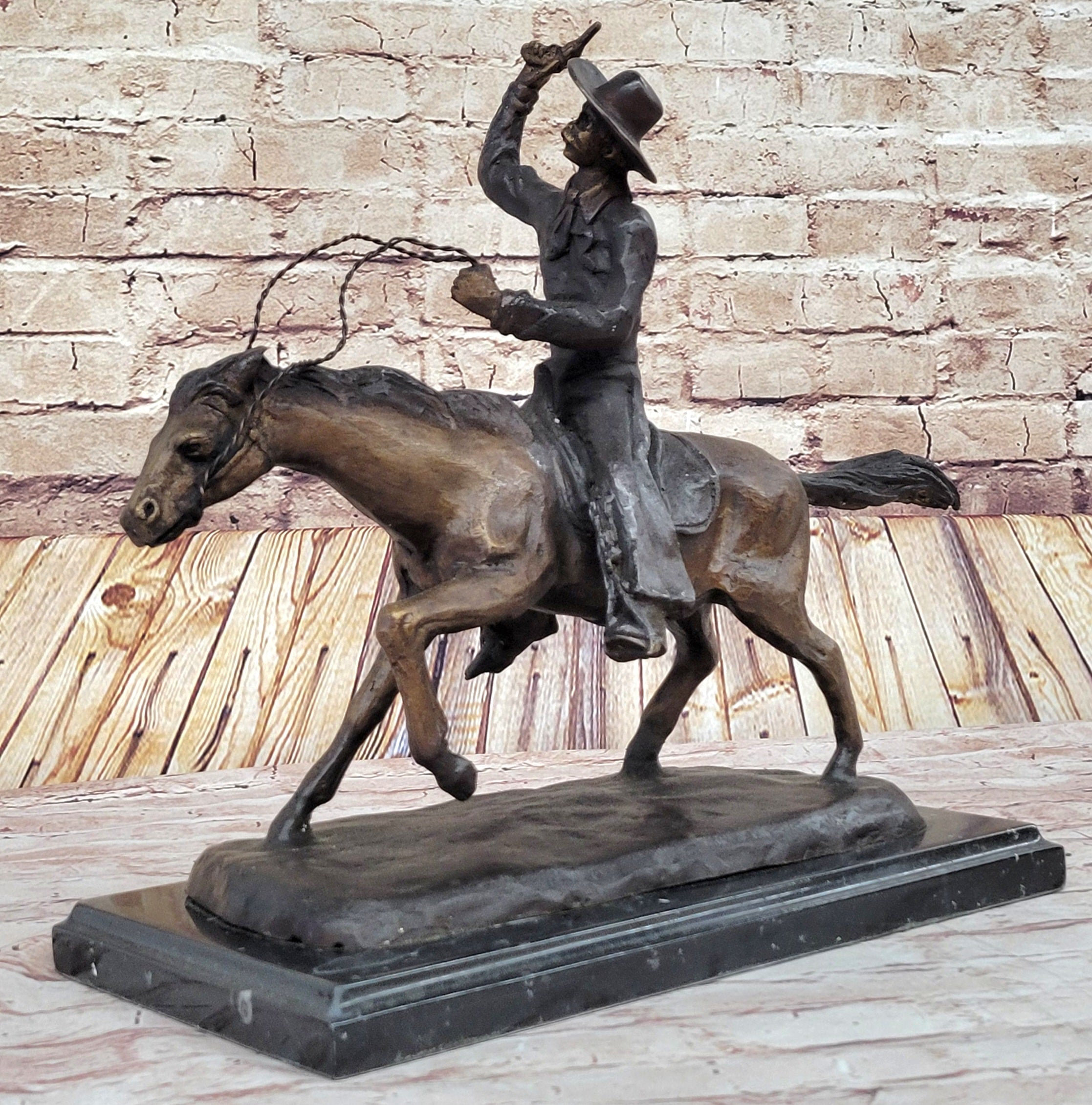 Foundry Select Will Rogers Solid Bronze C.M. Russell Bronze Cowboy ...